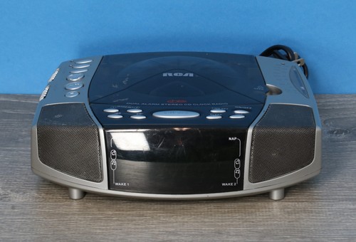 RCA Dual Alarm Stereo CD Clock Radio Works Tested RP4897A 120V TESTED ...