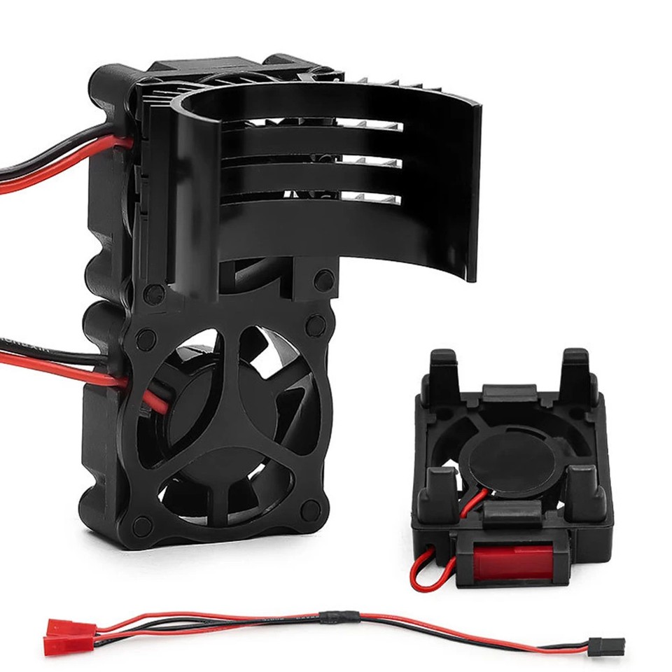 Vxl-3S ESC Cooling Fan and Motor Dual Fan Set Compatible with Traxxas ...