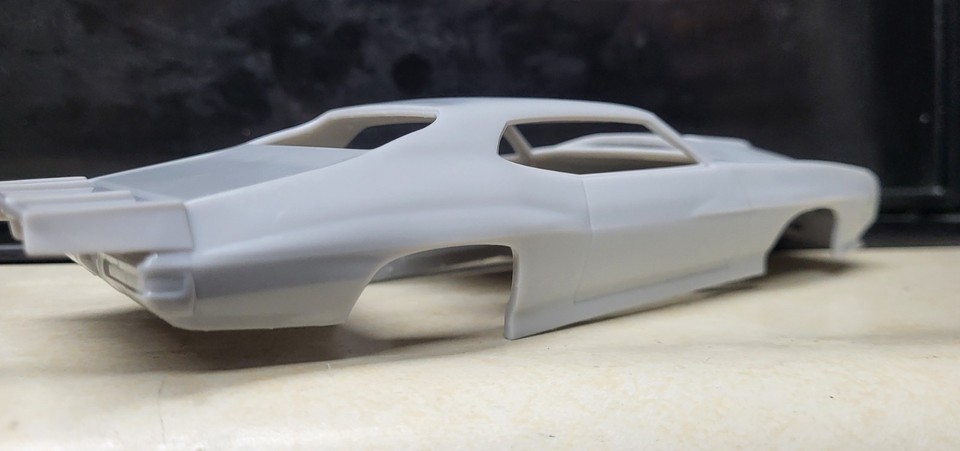 1/24 scale resin 3d printed 1970 Pontiac GTO Pro Mod drag body model ...