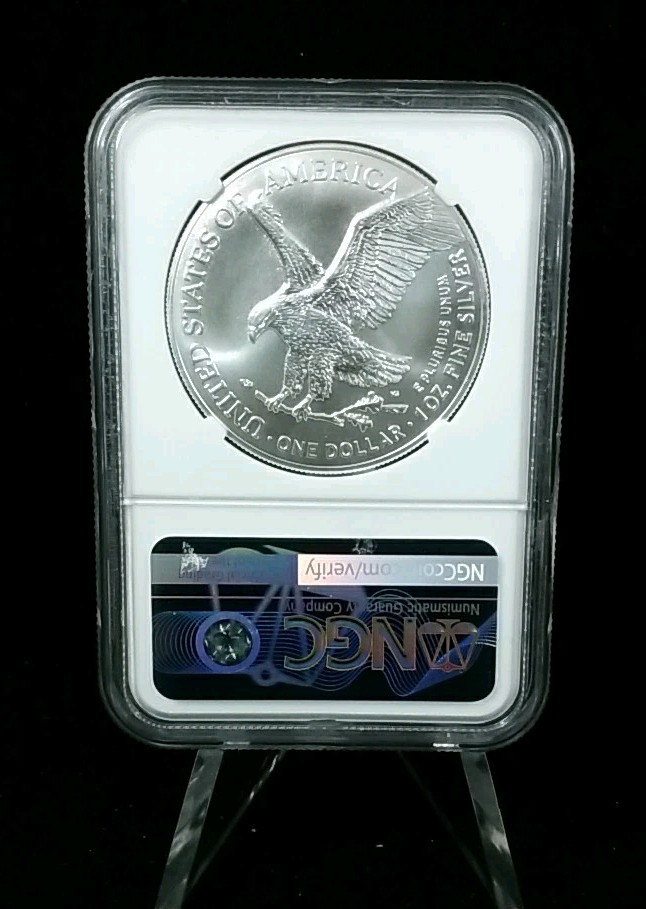 2023 (W) $1 American Silver Eagle NGC MS 70 FIRST DAY OF ISSUE RON ...