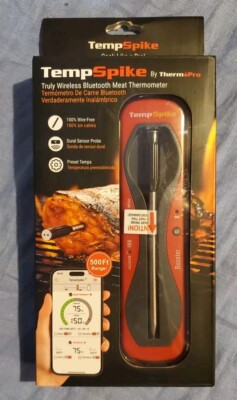 ThermoPro Tempspike Wireless Meat Thermometer Bluetooth Red (TP960W ...
