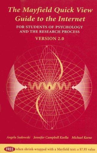 Mayfield Quick View Guide to the Internet for Students of Psychology ...