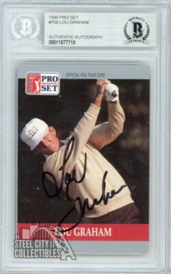 Lou Graham 1990 Pro Set PGA Tour #100 Autograph Beckett Authentic | eBay