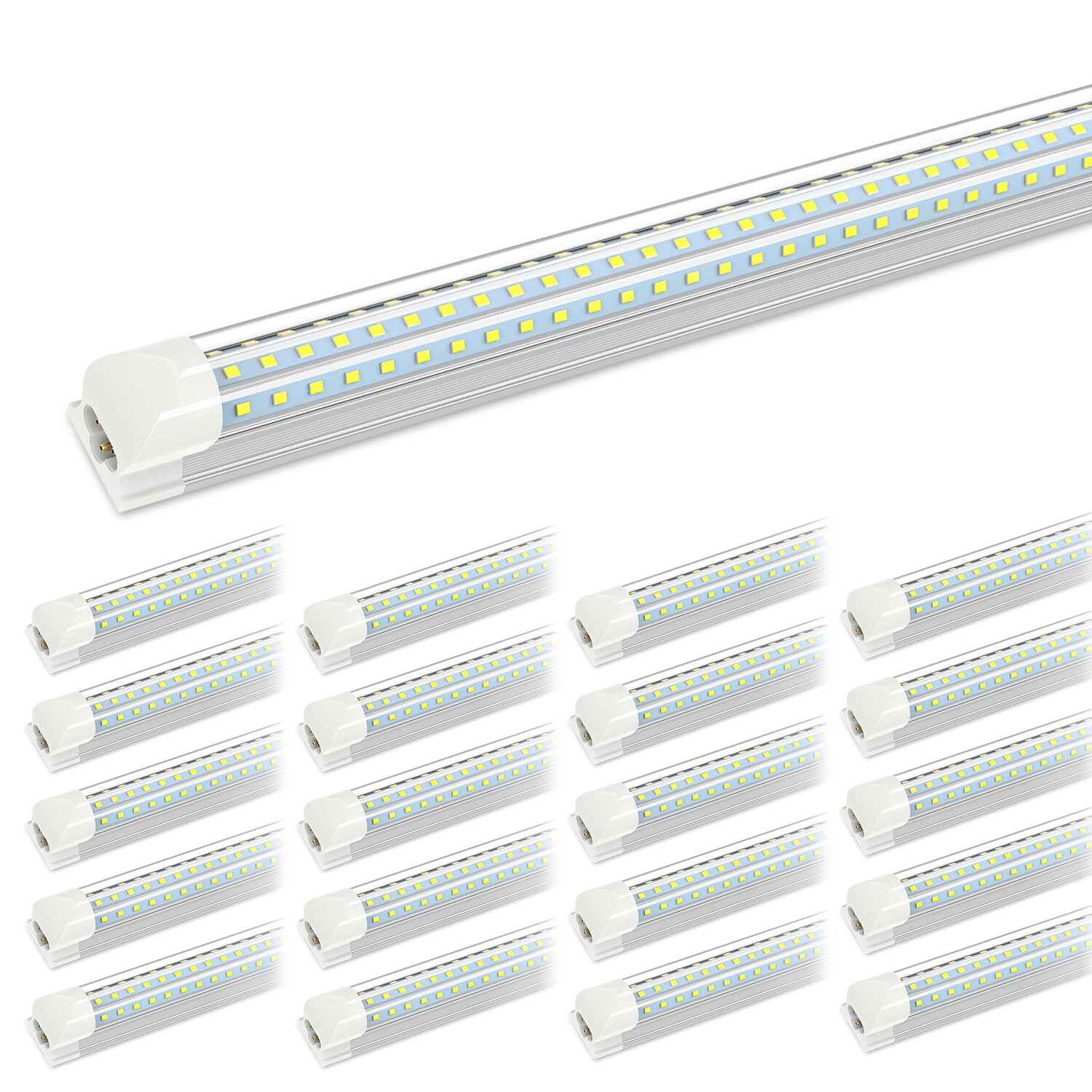 T8 4FT LED Shop Lights 60W 7200LM High Output Ceiling Tube Light ...