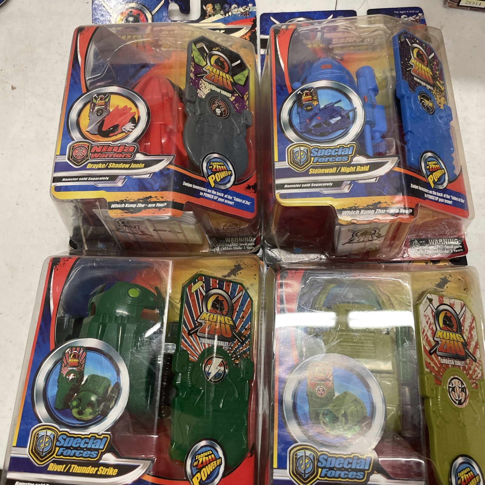 KUNG ZHU BATTLE ARMOR Lot Of 4 Fits All Hamsters! Special Forces New ...