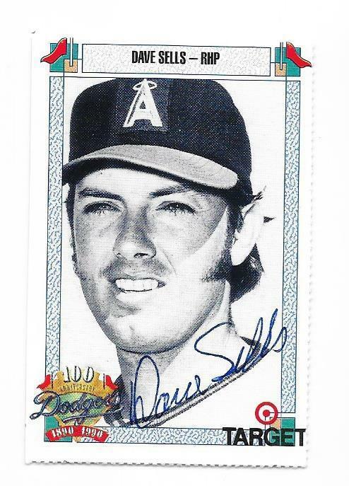 DAVE SELLS 1990 TARGET AUTOGRAPHED SIGNED # 718 DODGERS | eBay