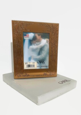 Vintage Brass Tone Picture Frame. M.W. Carr and Co. 3x4 - Wedding or ...