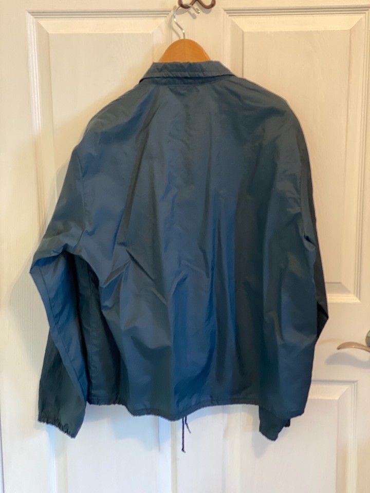 Vintage Horizon Chevrolet Jacket Unlined Windbreaker Racing Coat Blue ...