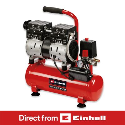 Einhell Silent Air Compressor 6L 8 Bar 116PSI 57dB Electric TE-AC 6 ...