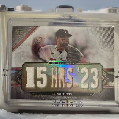 2024 TOPPS TRIPLE THREADS ROYCE LEWIS MINNESOTA TWINS #TTR-ROY2 RELIC ...