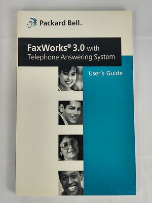 Vtg 1995 Packard Bell FaxWorks 3.0 With Telephone Answering System User ...