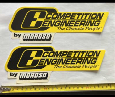 2 CE COMPETITION ENGINEERING decals stickers racing dragster offroad ...