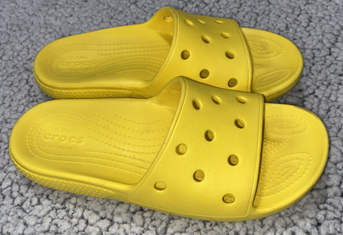 Crocs Classic Lemon Adult Lined Clogs Yellow Size M6/W8 | eBay
