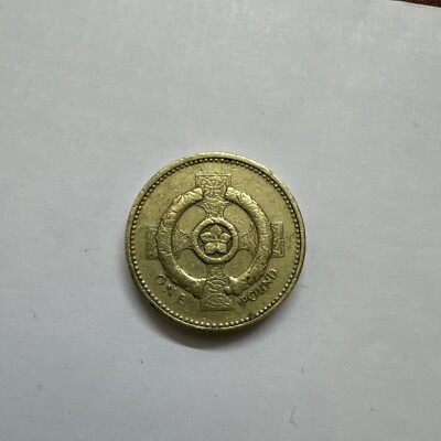 RARE UK £1 ONE POUND COINS CIRCULATED, EDINBURGH , CARDIFF, FLORAL ...