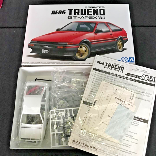 Aoshima No.86 Toyota AE86 Sprinter Trueno GT-APEX 1984 1/24 Scale Model ...