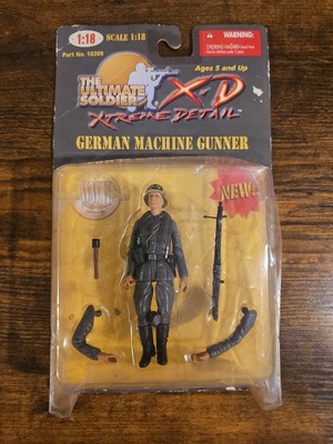 Vintage ULTIMATE SOLDIER German Machine Gunner Xtreme Detail 1/18 ...