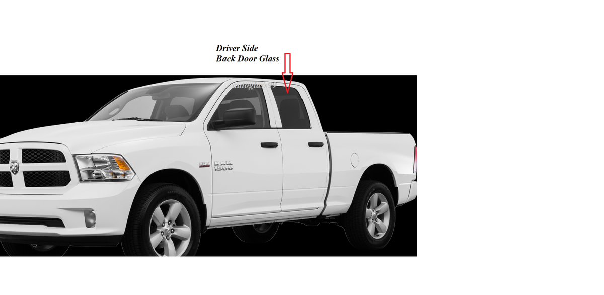 Dodge Ram Warlock Accessories Driver Side Rear Window Glass - Fits 2009 ...