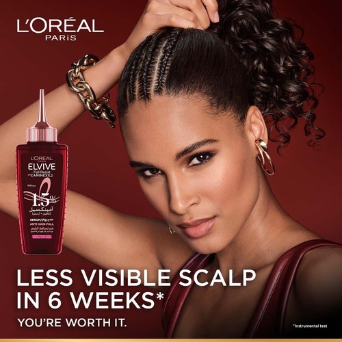 L'Oréal Paris Elvive Fall Resist Hair Serum 1.5% Aminexil Anti Hair ...