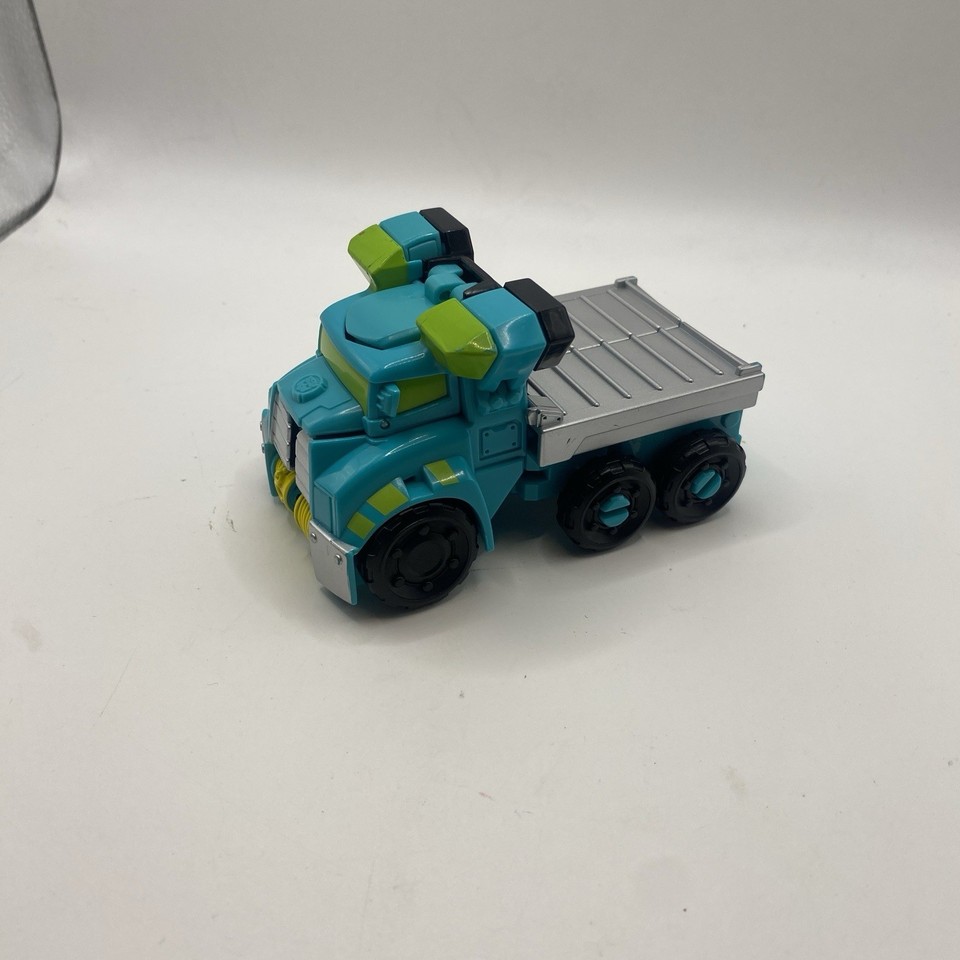 Transformers Rescue Bots Academy Hoist Blue Flat Bed Truck Transformer ...