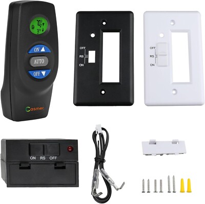 Casmer Gas Fireplace Thermostatic Universal Remote Control Kit for ...