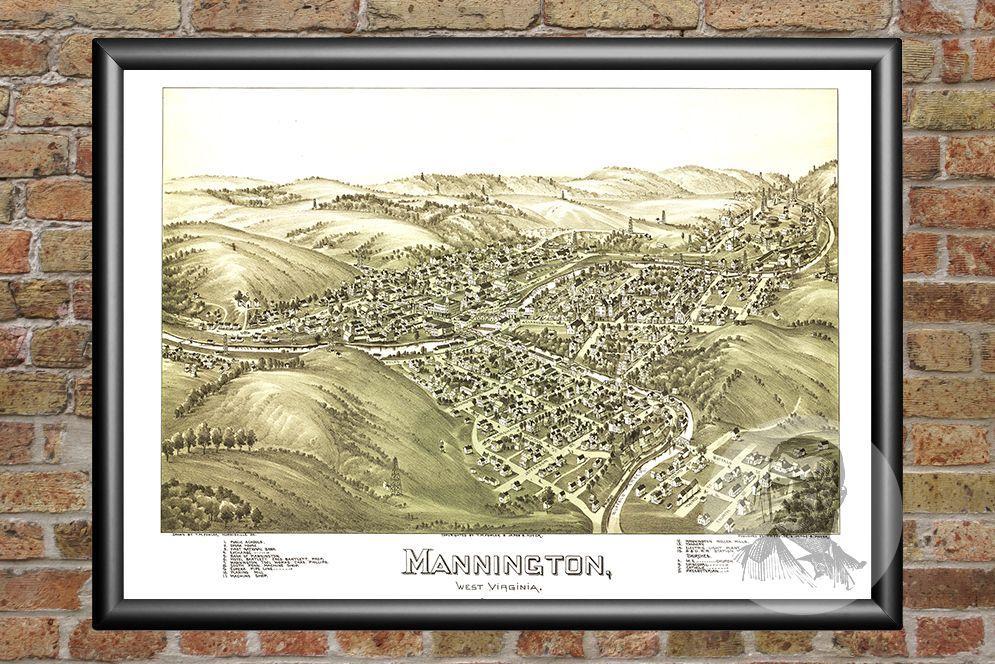Mannington Wv City Map