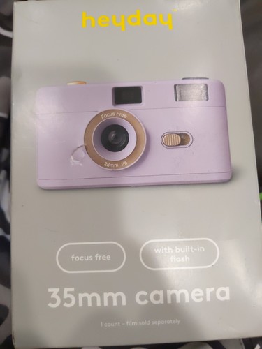 Heyday 35MM Camera with Built-in Flash purple - NEW open box ...