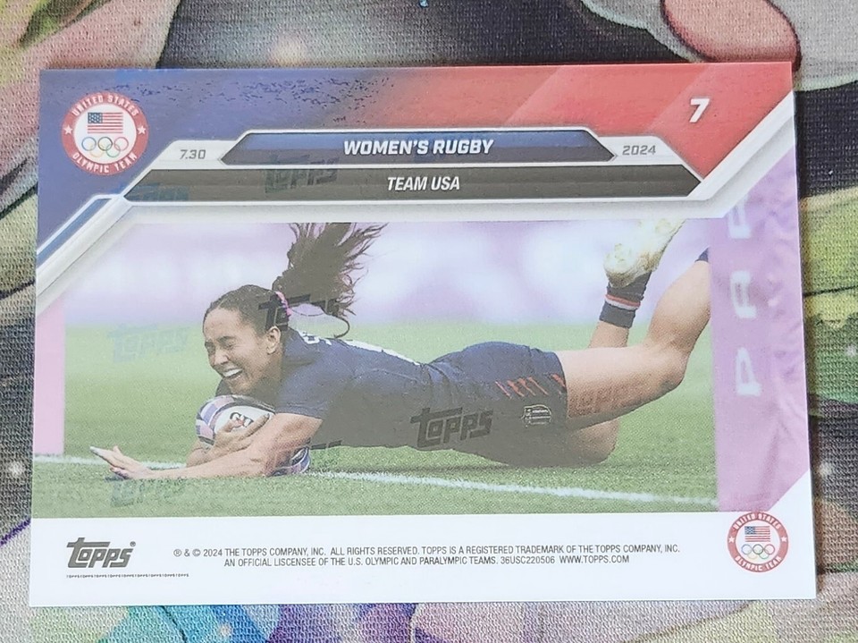 2024 Topps Now Olympics - Stars & Stripes Parallel Card # 7 Women's ...
