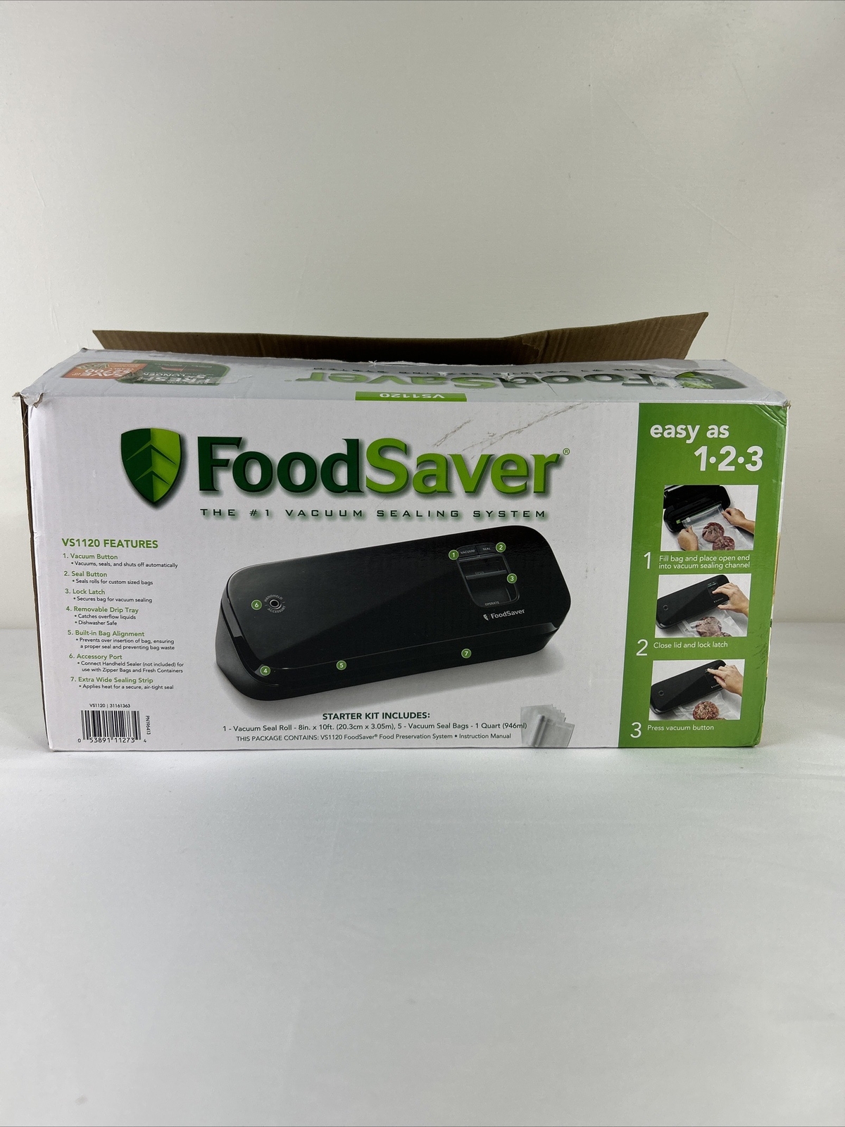 Kitchen Food Vacuum Machine FoodSaver Space Saving Vacuum Sealer System VS1120 | eBay