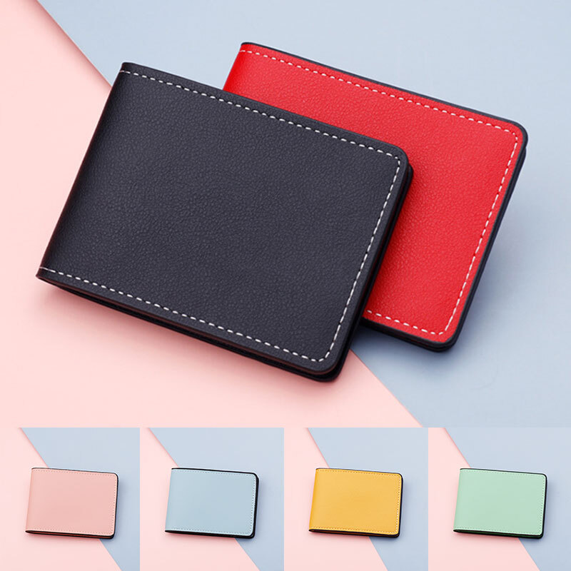 Fashion Leather Wallet Travel Card Holder Credit Bus Pass Bank Pocket ...