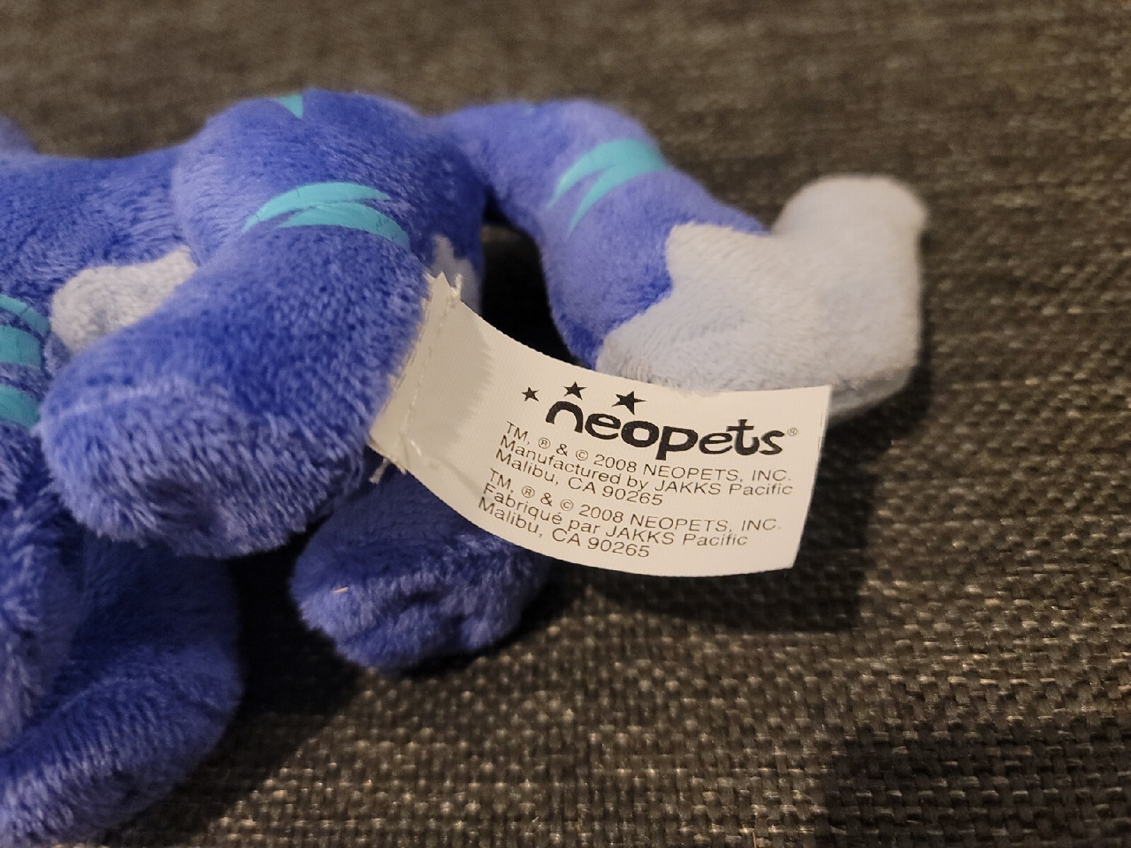 ELECTRIC LUPE NEOPETS PLUSHIE SERIES 5 2008 JAKKS PACIFIC NO KEYQUEST ...