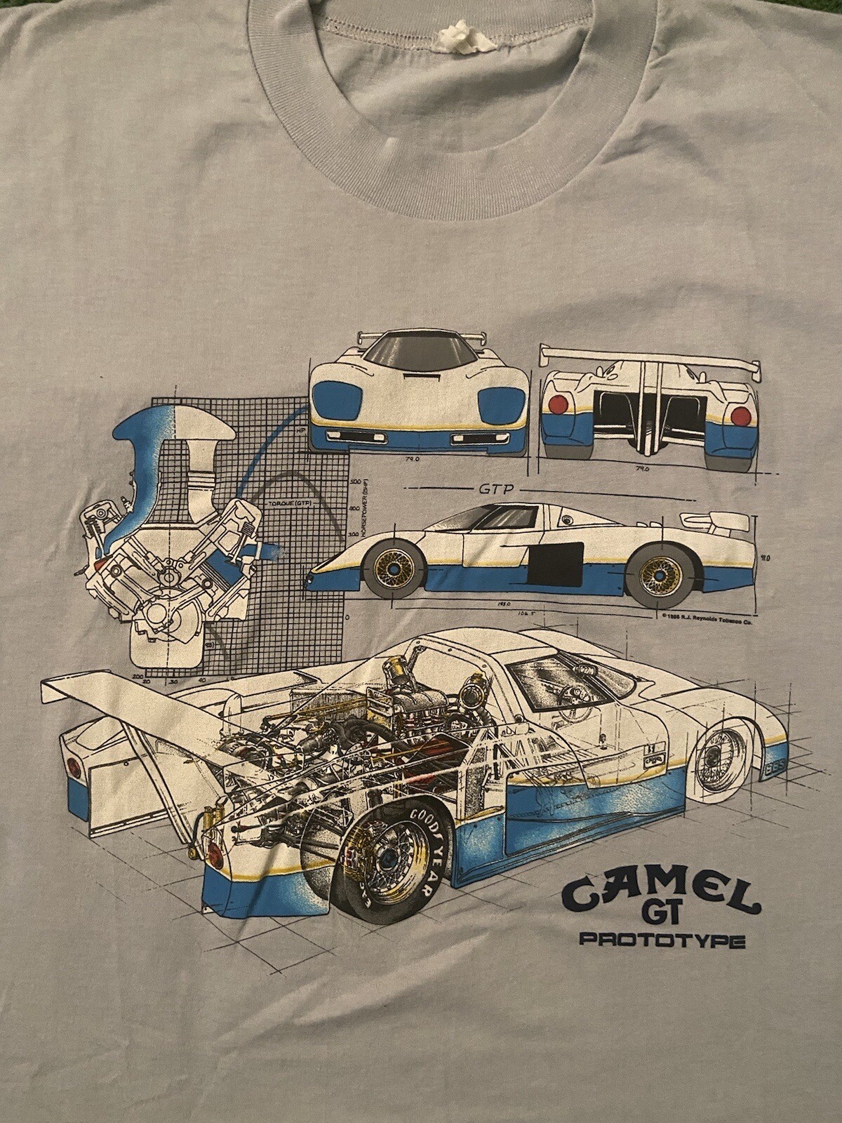 Vintage 1985 Camel GT Prototype Rare Car Shirt - Gem