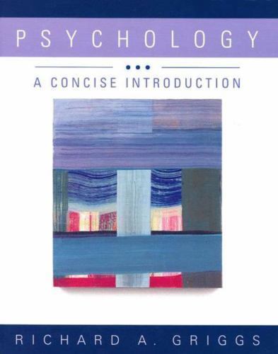 Psychology : A Concise Introduction by Richard Griggs (2005, Trade ...