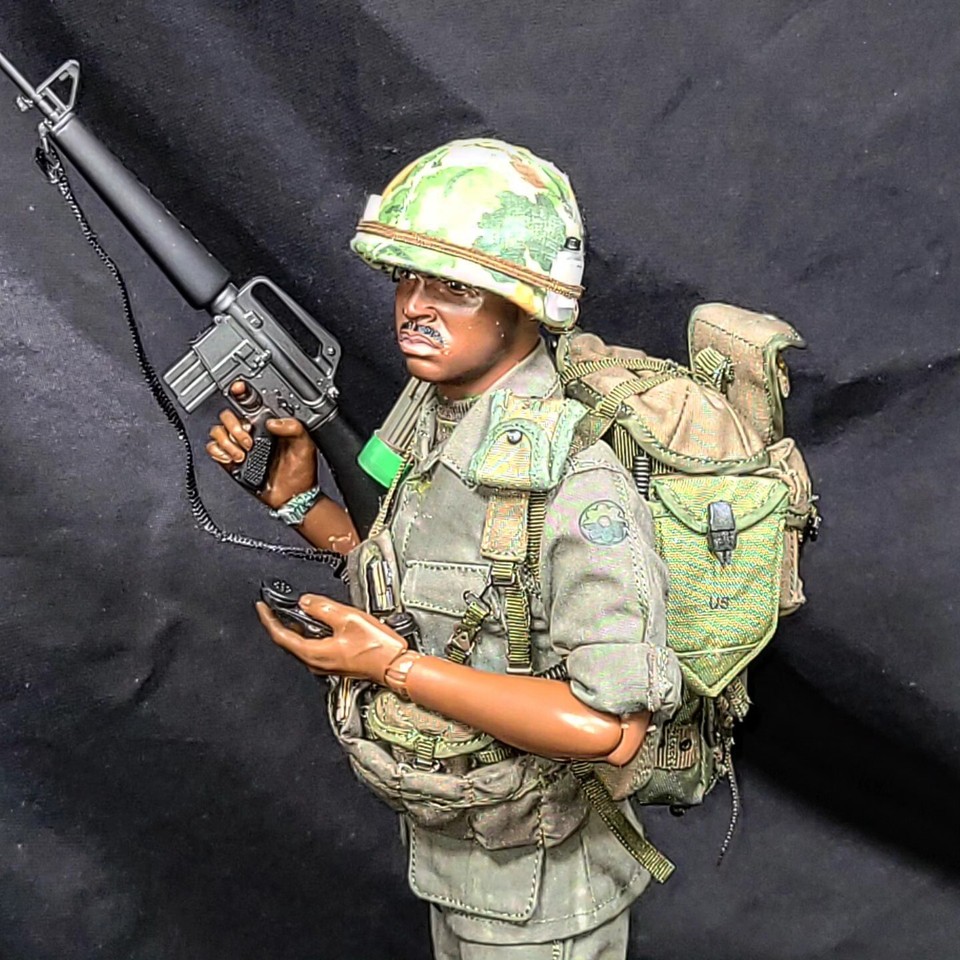 1/6 US ARMY 9TH INFANTRY RTO RADIO OPERATOR VIETNAM BANDIT JOE'S CUSTOM ...