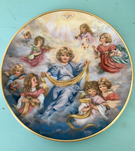 Recon’s Vintage Beautiful“ Hark The Herald Angles Sing”Plate.$10.00 ...