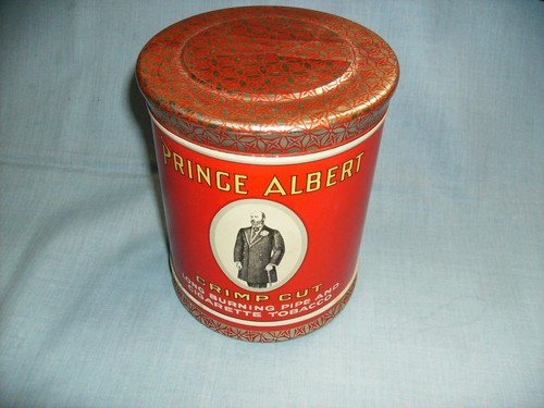 VINTAGE PRINCE ALBERT CRIMP CUT SLIP LID CANISTER TOBACCO TIN | eBay