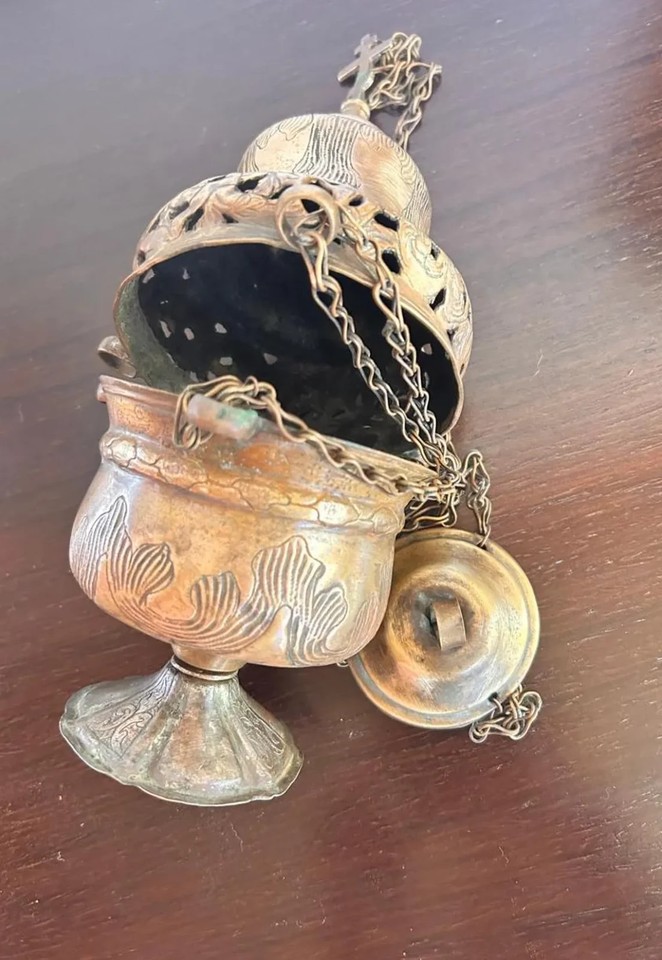 Antique Russian Orthodox Ecclesiastical Censer 19th century. | eBay
