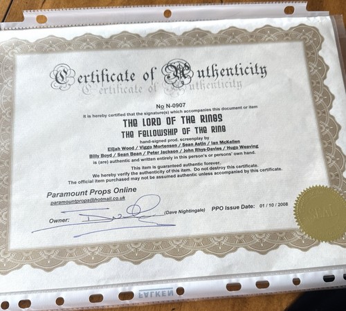 Lord Of The Rings The Two Towers Cast Signed Script + | eBay