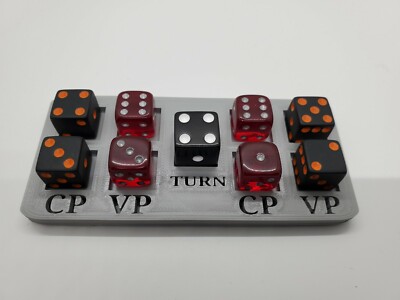 3D Printed Point Counter. Victory, Command Points, Turn # Tracker | eBay