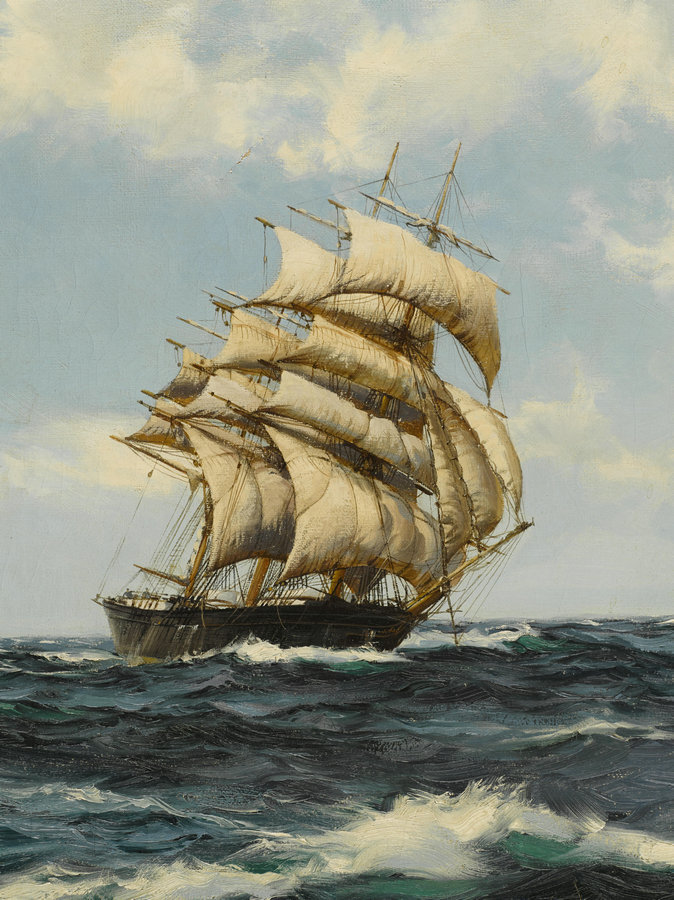 Oil Paintings Of Sailing Ships Victorian Oil Painting Taranaki Iron