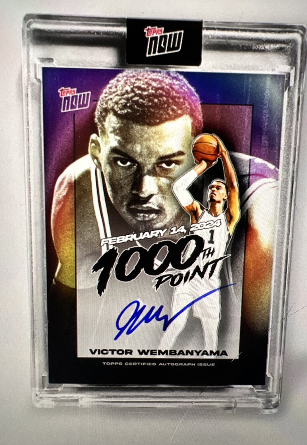 VICTOR WEMBANYAMA 2024 TOPPS NOW RC 1000pts AUTOGRAPH AUTO 🔥Possible 1/ ...