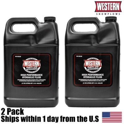 2PK Genuine Original Western Hydraulic Fluid Snow Plow Oil 49330 Gallon ...
