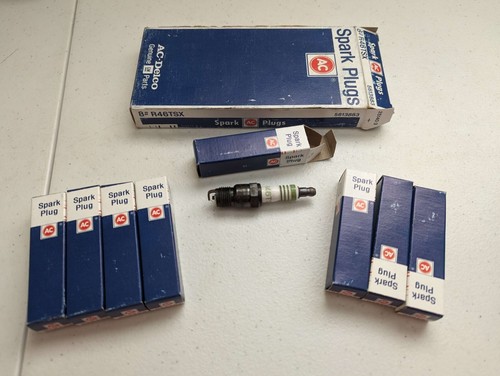 nos AC Delco SPARK PLUGS AC R46TSX ACNITER GM BOX of 8 Green Ring OEM ...