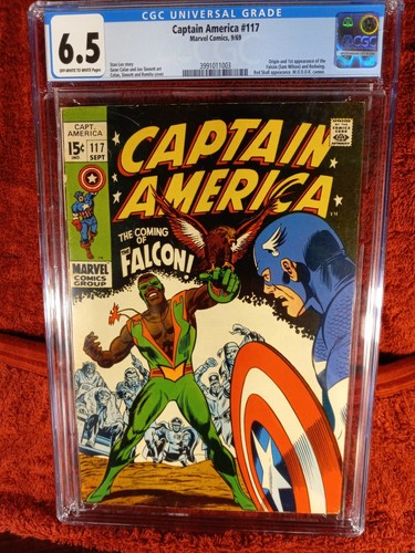 Captain America 117 CGC graded 6.5 First Appearance And Origin Falcon ...