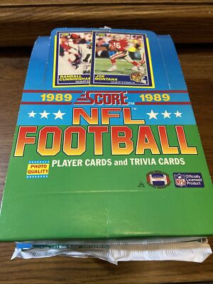 1989 score football wax box 36 packs | eBay