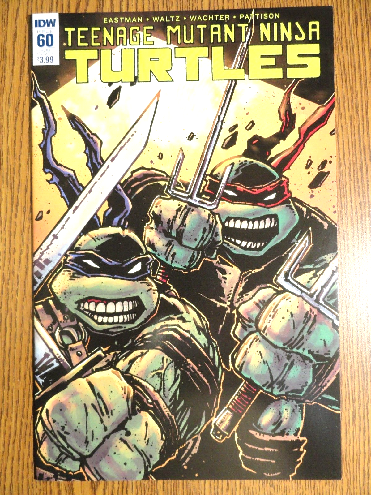 Teenage Mutant Ninja Turtles #60 Sub Variant Cover B Eastman Art 1st ...