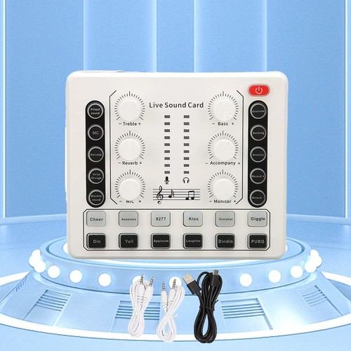 M8 Sound Card Live Streaming Interface External USB Live Broadcast Mic ...