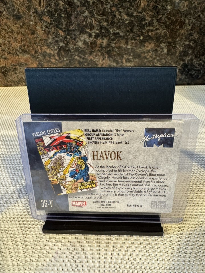 2024 Marvel Masterpieces ‘92 Platinum Havok Variant Cover Rainbow #35-V | eBay