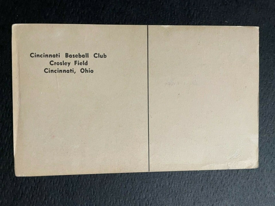 1955 Cincinnati Reds Team Issued Postcard Matt Batts Postcard ...