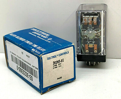 Deltrol Controls 20265-81 Relay 105ML, 5PDT, 12VDC Coil, 10A | eBay