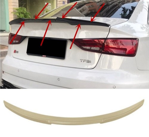 For Audi 2014-2020 A3 S3 Sedan ABS Rear Trunk Spoiler Wing V Style ...